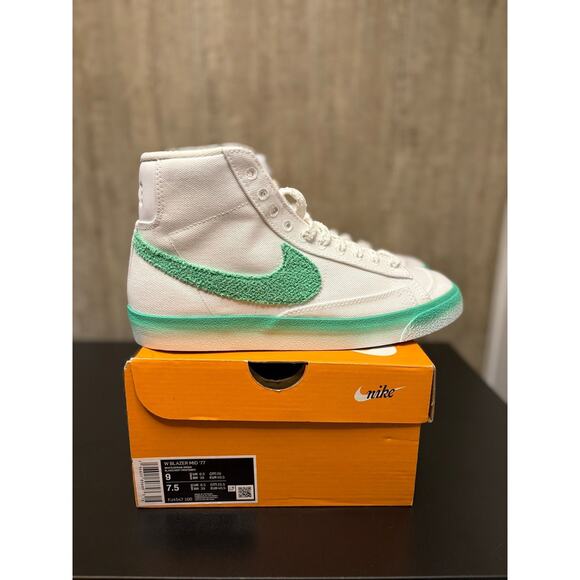 Nike | Shoes | New Sz 9w75m Nike Blazer Mid 77 Green Fade Womens | Poshmark